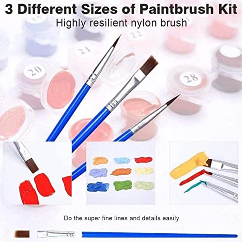 LMAZG Paint by Numbers for Kids Ages 8-12，4 Pack Paint by Number Kit for Kids Beginners，Children's Easy Acrylic Watercolor Paint Arts，DIY Paint by Numbers for Kids Ages 4-8-12(8x8inch)