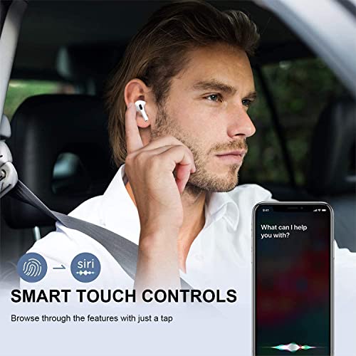 Dieerr Wireless Headphones,Bluetooth 5.2 Wireless Earbuds with Charging Case,IPX7 Waterproof Stereo Built-in Microphone Headset for iPhone/iPad/iOS/Android Smartphone