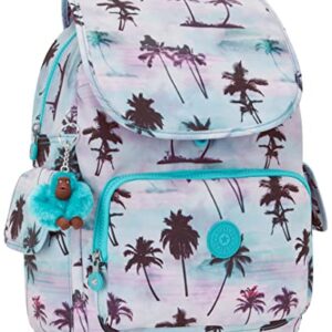 Kipling Women's City Pack Small Backpack, Lightweight Versatile Daypack, Shadow Palm PRT, 12''L x 14.5''H x 7.8''D