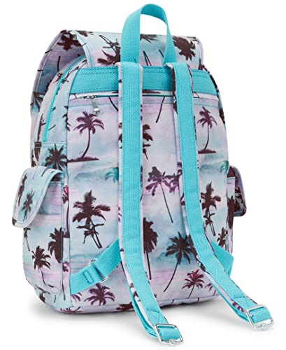 Kipling Women's City Pack Small Backpack, Lightweight Versatile Daypack, Shadow Palm PRT, 12''L x 14.5''H x 7.8''D