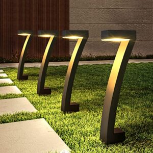 wdtpro solar outdoor lights pathway, 6 pack bright outdoor solar lights waterproof, 12 hrs solar garden lights decorative, auto on/off solar lights for outside landscape path yard walkway driveway