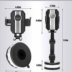 2023 New Sucker Car Phone Holder - Universal Phone Mount Dashboard Windshield Window Cell Phone Mount Super Adsorption Phone Holder with Robot Arm Car Phone Holder Automobile Fit for iPhone Smartphone