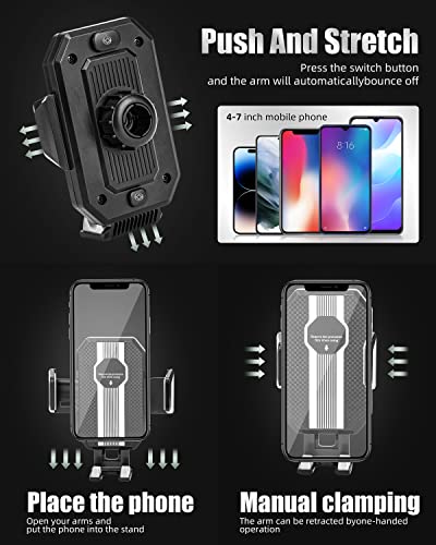 2023 New Sucker Car Phone Holder - Universal Phone Mount Dashboard Windshield Window Cell Phone Mount Super Adsorption Phone Holder with Robot Arm Car Phone Holder Automobile Fit for iPhone Smartphone