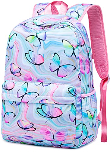 CAMTOP Preschool Backpack for Kids Girls Small Backpacks Purse Kindergarten School Bookbags for Toddler Travel (Age 2-9 Years,Butterfly Printing)