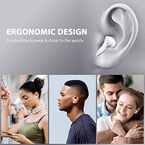 ACAGET Wireless Headphones for Pixel 7 Pro 7A 6 Fold, 50H Playtime Bluetooth Earbuds with LED Digital Display Charging Box Noise Canceling Headset Stereo Earphones for Samsung S23 S22 Android Phones