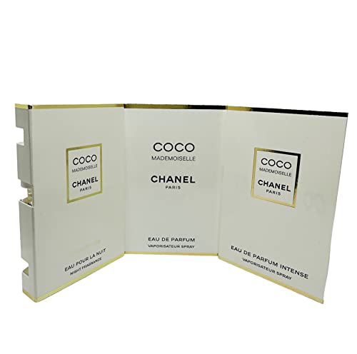 CHANEL Coco Mademoiselle Collection 3 Vial Sample1.5ml each (1 EDP/1 Intense/1 L'eau Privee)