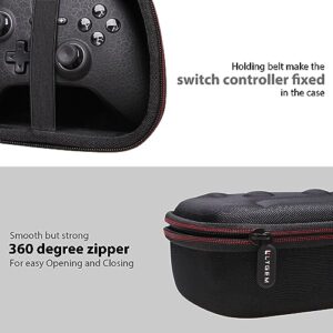 LTGEM Hard Case for Svetaecho Wireless Switch Pro & NexiGo & Nintendo Switch Pro & Xbox Series S / X Controller - Travel Protective Carrying Storage Bag(Black+Black)