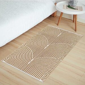 tiffasea indoor door mats, front door mat 2'x3' machine washable small area rug, cotton woven indoor outdoor rugs reversible floor mats for bedroom/bathroom/kitchen/entry