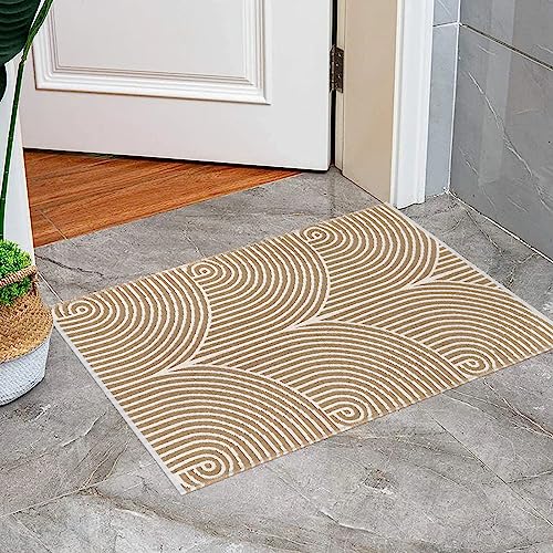 Tiffasea Indoor Door Mats, Front Door Mat 2'x3' Machine Washable Small Area Rug, Cotton Woven Indoor Outdoor Rugs Reversible Floor Mats for Bedroom/Bathroom/Kitchen/Entry