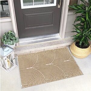 Tiffasea Indoor Door Mats, Front Door Mat 2'x3' Machine Washable Small Area Rug, Cotton Woven Indoor Outdoor Rugs Reversible Floor Mats for Bedroom/Bathroom/Kitchen/Entry