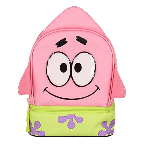 INTIMO SpongeBob SquarePants Lunch Box Patrick Star 3D Character Dual Compartment Insulated Lunch Bag Tote