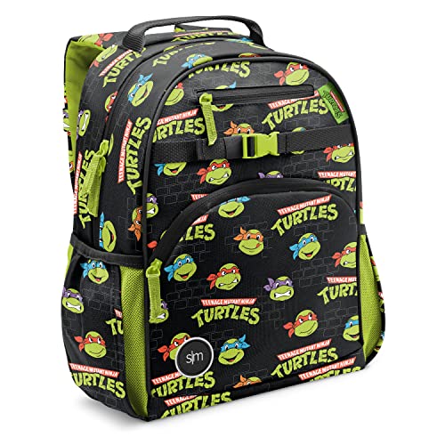 Simple Modern Nickelodeon Viacom Kids Backpack for School Boys | Kindergarten Elementary Toddler Backpack | Fletcher Collection | Kids - Medium (15" tall) | TMNT Turtles Unite