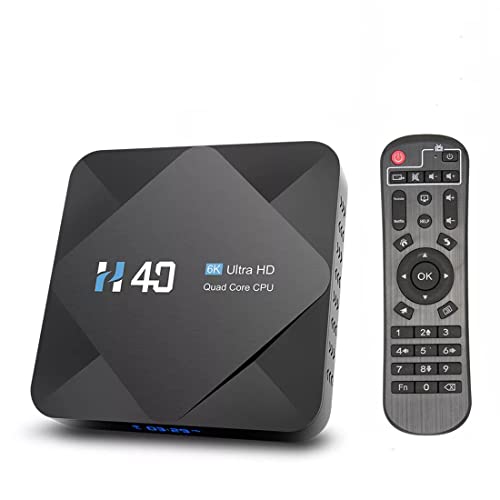 H40 H616 Android 10.0 TV Box, 4GB RAM 64GB ROM, Supports 2.4G/5G Dual Wi-Fi, Support 6K Resolution, BT4.1, USB 2.0, with HDMI Cable and Remote Control