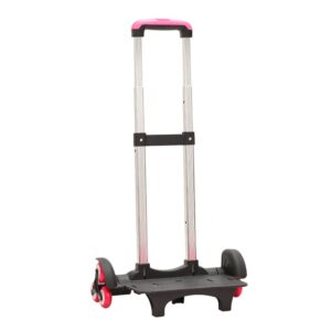 chezmax backpack trolley foldable trolley cart 6 wheels rolling-luggage carts aluminium alloy luggage hand cart for bags