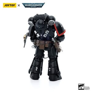 LEBOO JOYTOY Warhammer 40K 1/18 Action Figure Raven Guard Intercessors Sergeant Rychas Joy Toy Figure