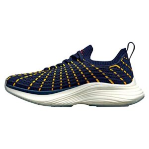 athletic propulsion labs men's techloom zipline shoe, navy/racing yellow/red (us_footwear_size_system, adult, men, numeric, medium, numeric_10)