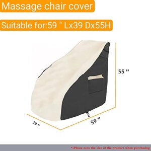 Massage chair cover, 600D full body shiatsu massage chair protector, 59 X 39 X 55 inchesArmchair Slipcovers,, ,with drawstring waterproof and dustproof Recliner Wing Chair Slipcovers,Sofa Cover