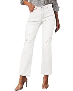 grapent stretch jeans for women woman pants cowgirl outfits for women trousers for women high waisted ripped jeans for women womens clothes white pants women high waisted color brilliant white size 18