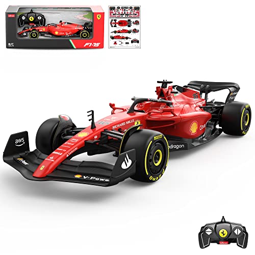 Voltz Toys Authentic 1:18 Scale Licensed Ferrari F1 75 Remote Control Car - Super Racing Collection for Kids and Adults - 2.4GHz RC Car for Gift