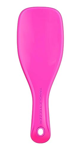 Tangle Teezer x Barbie The Mini Ultimate Detangling Brush, Dry and Wet Hair Brush Detangler for Traveling and Small Hands, Totally Pink