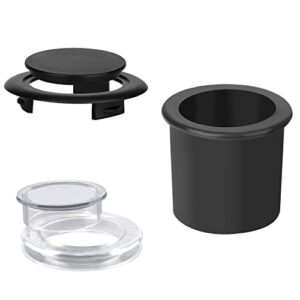 savita 3pcs umbrella hole ring, 3 sizes anti-skidding silicone umbrella hole plug suitable for pool umbrella hole and cap for patio garden beach table (clear black)