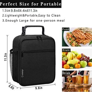 LESENTA Lunch Box for Men Women Adult-Small Insulated Lunch Bag for Office Hiking - Portable Reusable Lunch Box