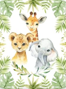 safari fabric panel, quilting panel, baby quilt panel, cotton baby panels, blanket panel, fabric for quilting