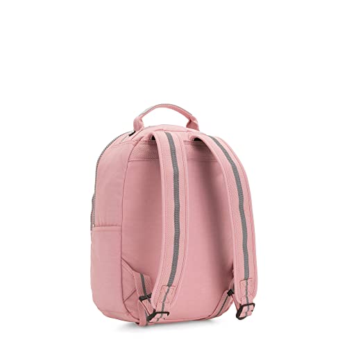 Kipling Women's Seoul Small Backpack, Durable, Padded Shoulder Straps with Tablet Sleeve, Bridal Rose, One Size