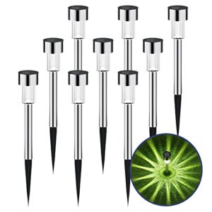 cvosua solar outdoor lights 12 pack, waterproof outdoor lights, solar garden lights, solar powered landscape lighting for pathway, patio, yard, lawn, walkway, deck and driveway