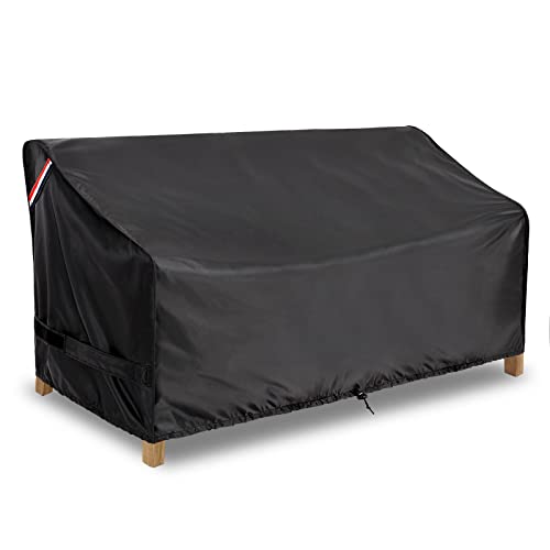 KylinLucky Outdoor Furniture Covers Waterproof, 3-Seater Patio Sofa Cover Fits up to 79W x 37D x 35H inches Black