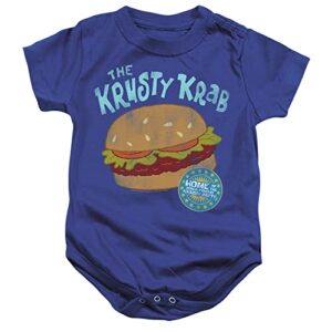 sons of gotham spongebob squarepants krusty krab - baby bodysuit royal