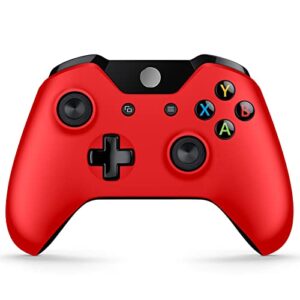 xbox controller wireless, xbox one controller, compatible with xbox one, xbox series x/s, xbox one x/s and pc, red+black