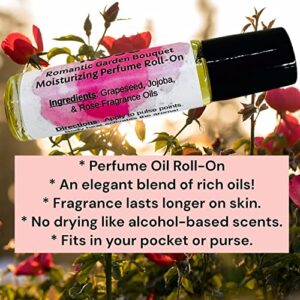 Urban ReLeaf Rose Perfume Oil Roll-On. Classic Floral Scent, Fresh Fruit, Bouquet & Musk. Long Lasting Fragrance Oil, Moisturizing Jojoba & Alcohol-Free. Bottled in the USA. Fits in your purse or pocket!  