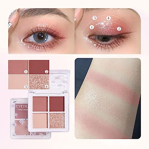 Makeup Kit for Women 8 Pieces Makeup Sets, 4 Color Lipsticks& Eyeshadow, Eyebrow Pencil, Concealer, Blush Palette 8Pcs Gift Box Makeup Bundle Value Set