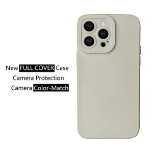 LOOKSEVEN iPhone 13 Pro Max Case, White Silicone TPU Rubber Back Cover Case Compatible for iPhone 13 Pro Max (6.7 inch)