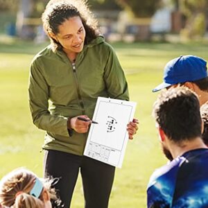 HIGHRAZON Dry Erase Football Coaches Clipboard, Football Lineup Board, Double-Sided White Board with Marker