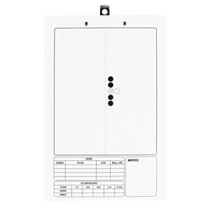 HIGHRAZON Dry Erase Football Coaches Clipboard, Football Lineup Board, Double-Sided White Board with Marker