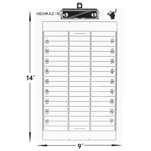 HIGHRAZON Dry Erase Football Coaches Clipboard, Football Lineup Board, Double-Sided White Board with Marker