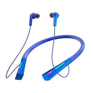 Cagogo RGB Atmosphere Light in Ear Wireless HiFi Sports Bluetooth Headset Neckband Bluetooth 5.3 Headphones Active Noise Reduction Ear Buds USB Rechargeable 50H Long Playtime