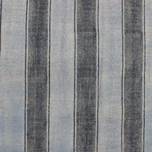 Casavani Hand Block Printed Cotton Dhurrie Striped Tassel Rug Boho Area Rug Easy Care Washable Rugs for Doormat Entryway Living Room Bedroom Hallway Balcony 6x12 Feet Runner