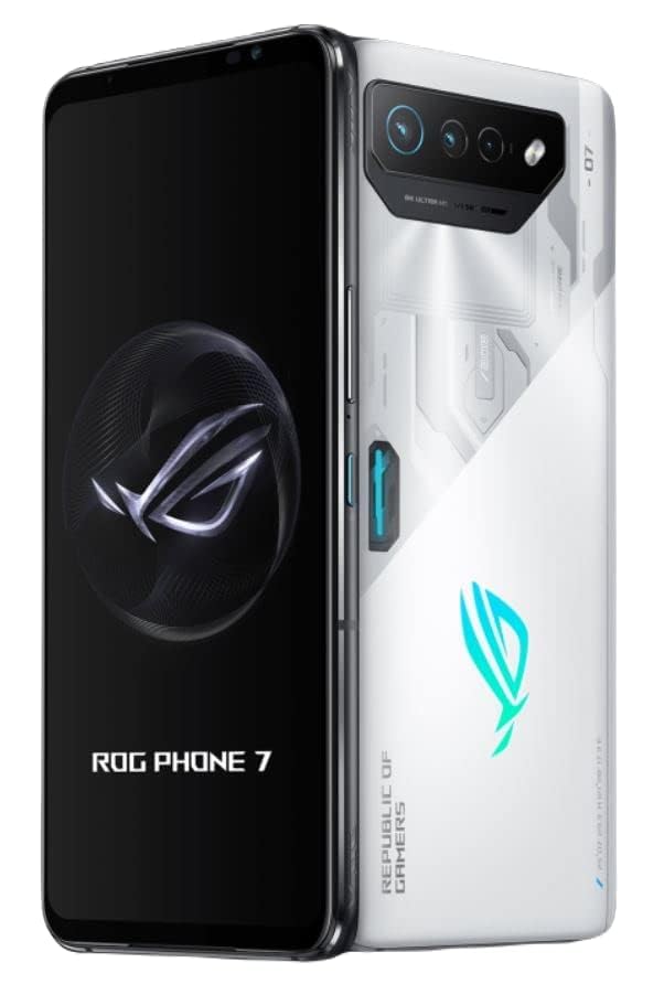 ASUS ROG Phone 7 5G Dual SIM 512GB 16GB RAM Factory Unlocked (GSM Only, No CDMA - not Compatible with Verizon/Sprint) Global Version - White