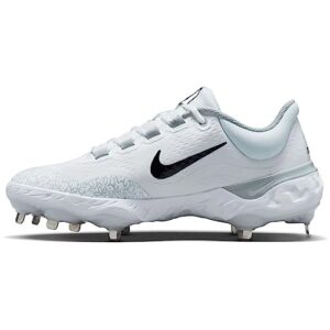 nike alpha huarache elite 4 low fd2745-100 -wolf grey-black men's metal baseball cleats 13 us,white/black