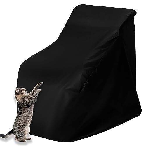 PUDO Massage Chair Cover Recliner Chair Cover for Living Room Full Body Massage Chair Cover cover-black03