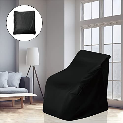 PUDO Massage Chair Cover Recliner Chair Cover for Living Room Full Body Massage Chair Cover cover-black03