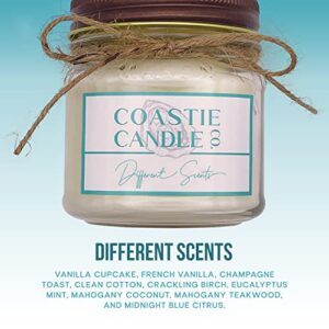 Coastal Breeze Scented Candle 8 Oz - Natural Soy Wax Candle in Glass Jar – Long Lasting Candles for Home, Office - Aromatherapy Candles for Spa - Elegant Candle Gift for Men, Women