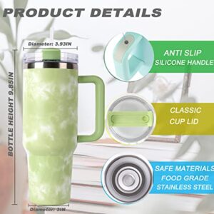 40 oz Tumbler with Handle and Straw Lid,Stainless Steel Travel Mug Water Bottle Cup,Reusable Insulated Vacuum splashproof Cup,for Car,Home,Office,Gifts