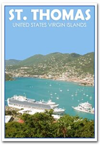 st. thomas united states virgin islands fridge magnet size 2.5" x 3.5"