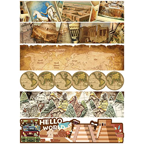 Patelai 118 Feet Classroom Bulletin Board Borders World Map Bulletin Board Borders Travel The Map Paper Borders Classroom Bulletin Board Trim for Back to School Chalkboard Whiteboard Decorations