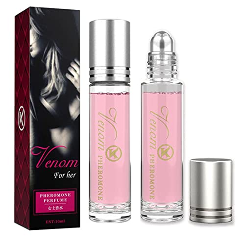 2Pcs Pheromone Perfume, Lunex Pheromone Perfume for Women, Long Lasting Roll On Pheromone Perfume Oil