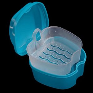 False Teeth Container Fake Teeth Box Case Hanging Box Container Net False Teeth Storage Bath Denture Tooth